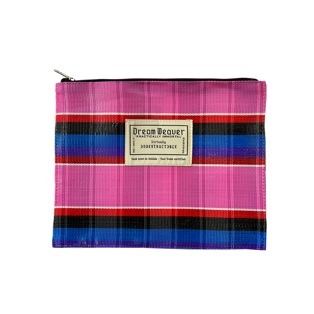 The Anywhere Accessories Case - Bubble Gum Stripe — Dreamweaver Forever